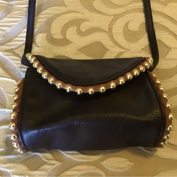 Big Buddha | Bags | Big Budda Cross Body Black Vegan Purse Trimed In ...
